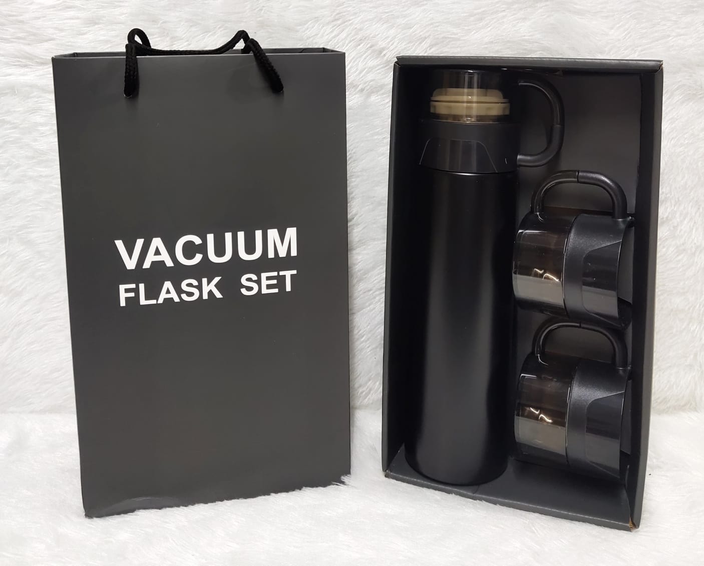 Buy Steel Insulated Vacuum Flask Set with 3 Steel Cups Combo - Assorted ...